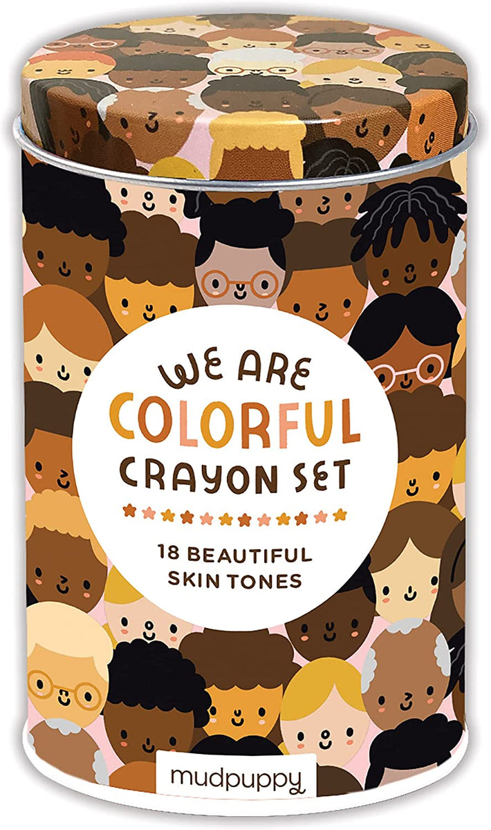 {Chronicle Books} We Are Colorful Skin Tone Colored Crayons :: Set of ...