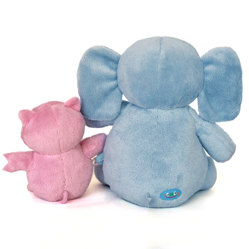 {YOTTOY} Elephant & Piggie Soft Toy Pair – Ellington & French