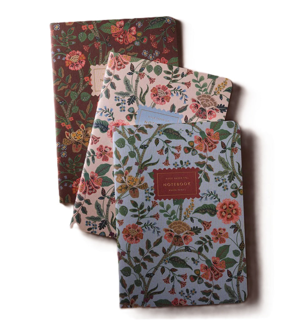 {Rifle Paper Co.} Stitched Notebooks :: Gracie :: Set of 3 – Ellington ...