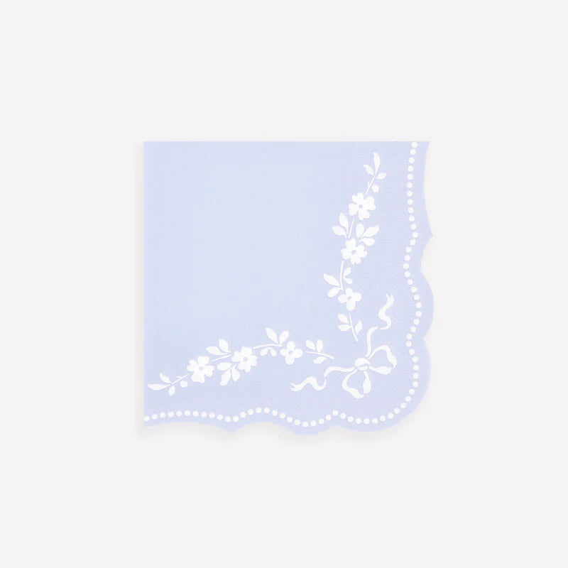 {Meri Meri} Paper Napkins :: Rococo Blue :: Small :: Pack of 16 ...