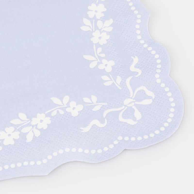{Meri Meri} Paper Napkins :: Rococo Blue :: Small :: Pack of 16 ...