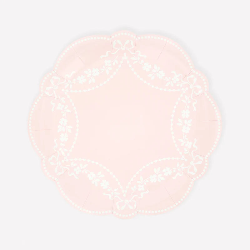 {Meri Meri} Paper Plates :: Rococo Pink :: Side :: Set of 8 – Ellington ...