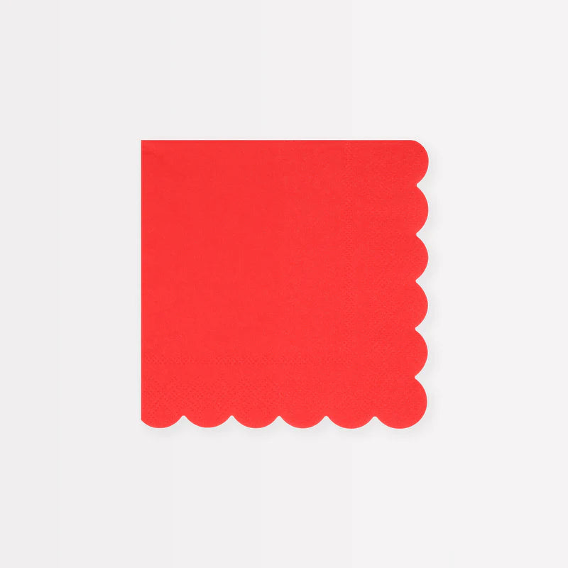 {Meri Meri} Paper Napkins :: Berry Red :: Small :: Set of 16 ...