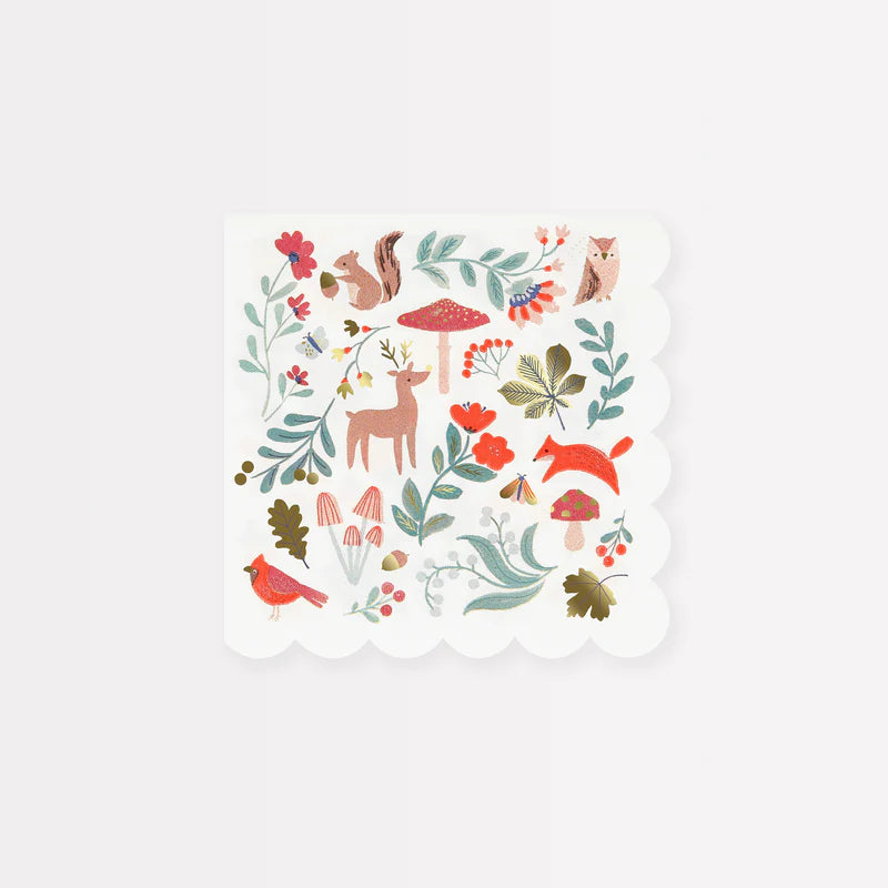 {Meri Meri} Paper Napkins :: Winer Woodland :: Small :: Set of 16 ...