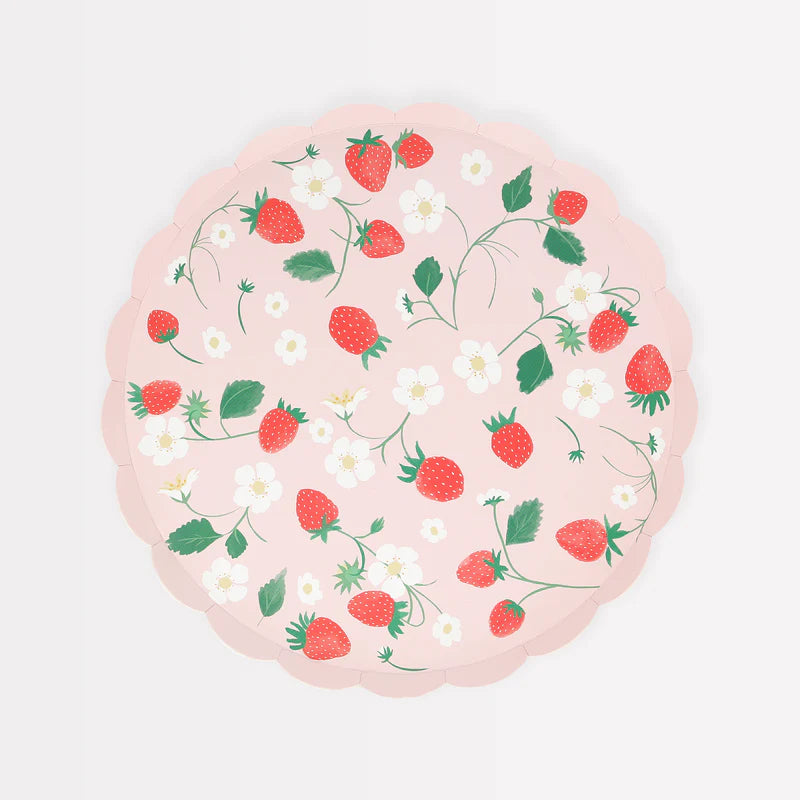 {Meri Meri} Paper Plates :: Strawberry :: Side :: Set of 8 – Ellington ...