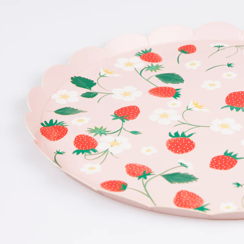 {Meri Meri} Paper Plates :: Strawberry :: Side :: Set of 8 – Ellington ...