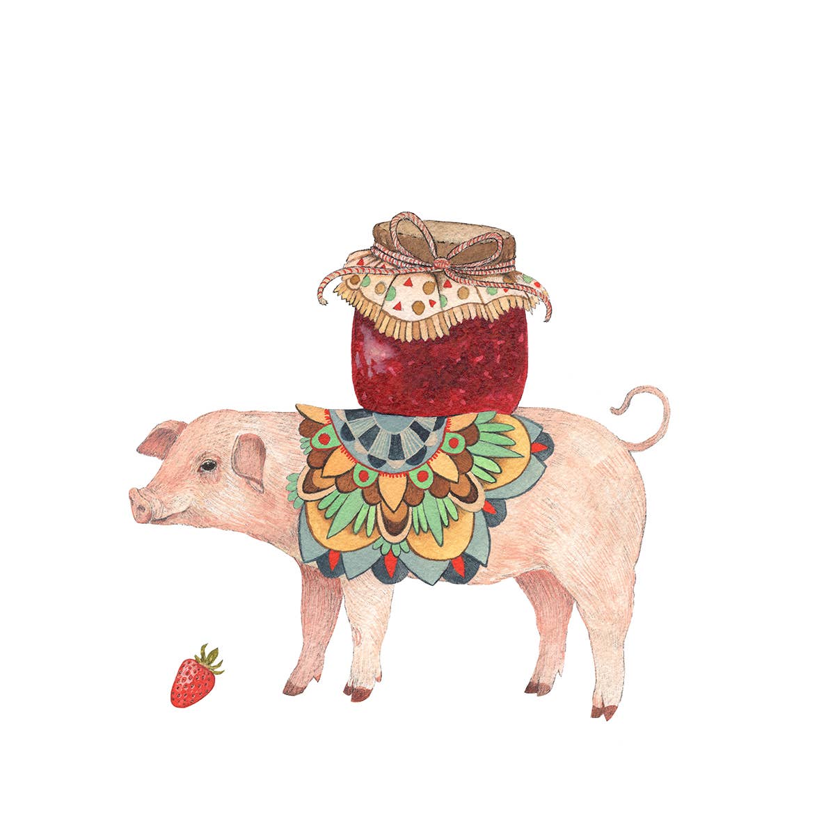 {Polanshek of the Hills} Art Print :: Max's Strawberry Jam :: 8"x10 ...