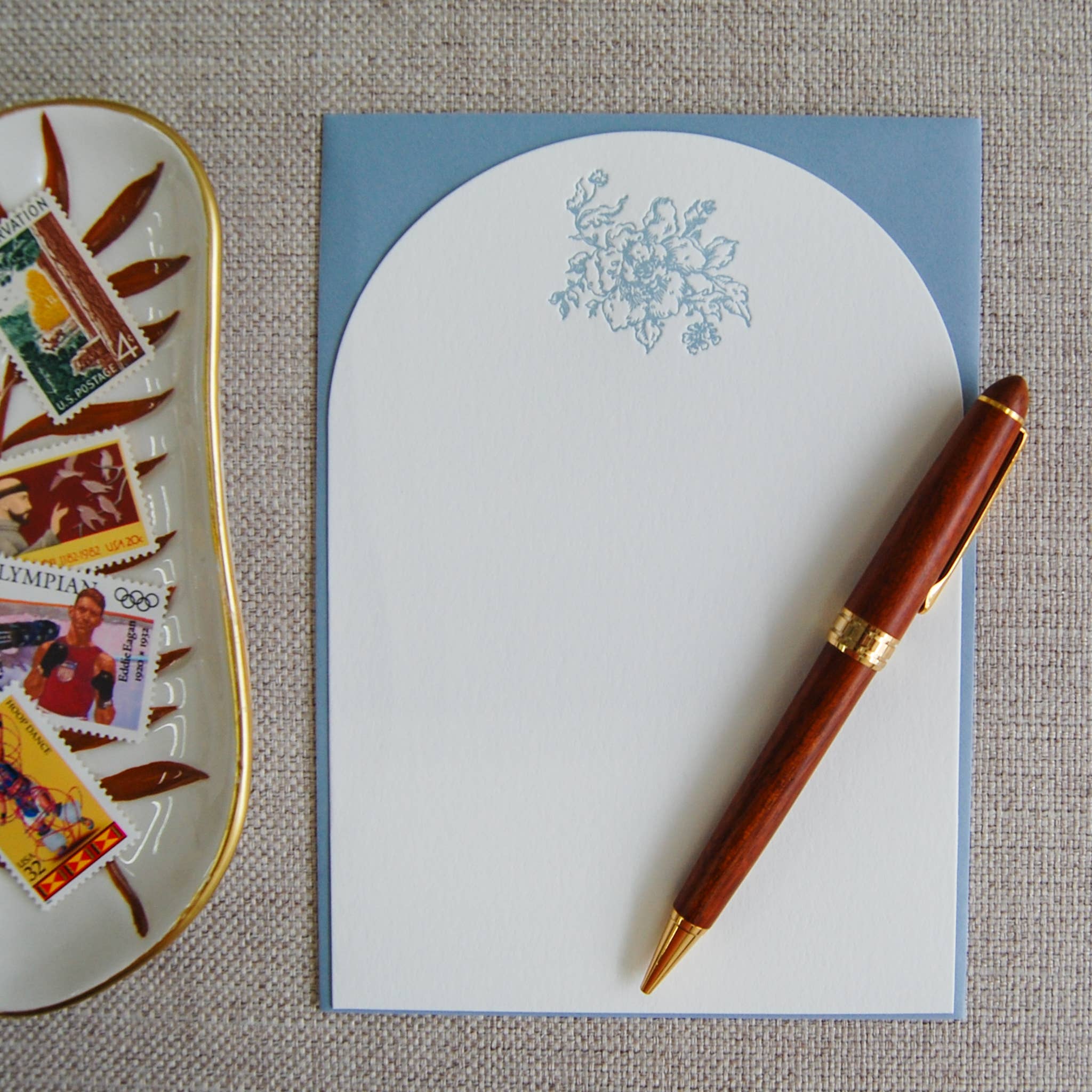 {Pistachio Press] Stationery Notecards :: Blue French Bouquet :: Set o ...