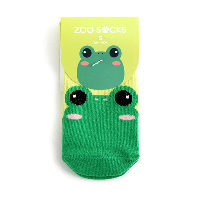 {Zoo Socks} Non-Slip Baby Socks :: Frog – Ellington & French